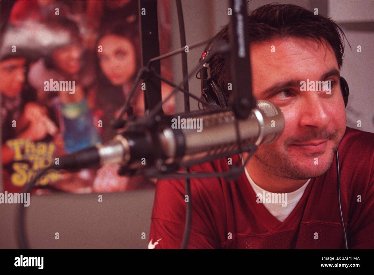 DC101 Morning DJ Elliot Segal pretapes an interview for the next days ...