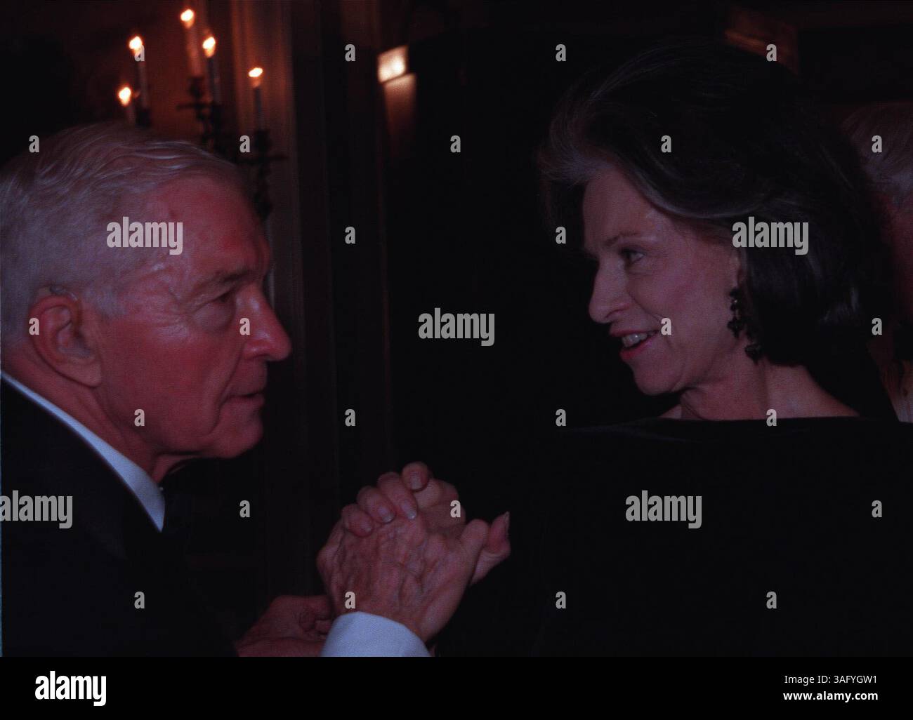 Former Senator Charles Percy has a warm welcome for Deeda Blair as she ...