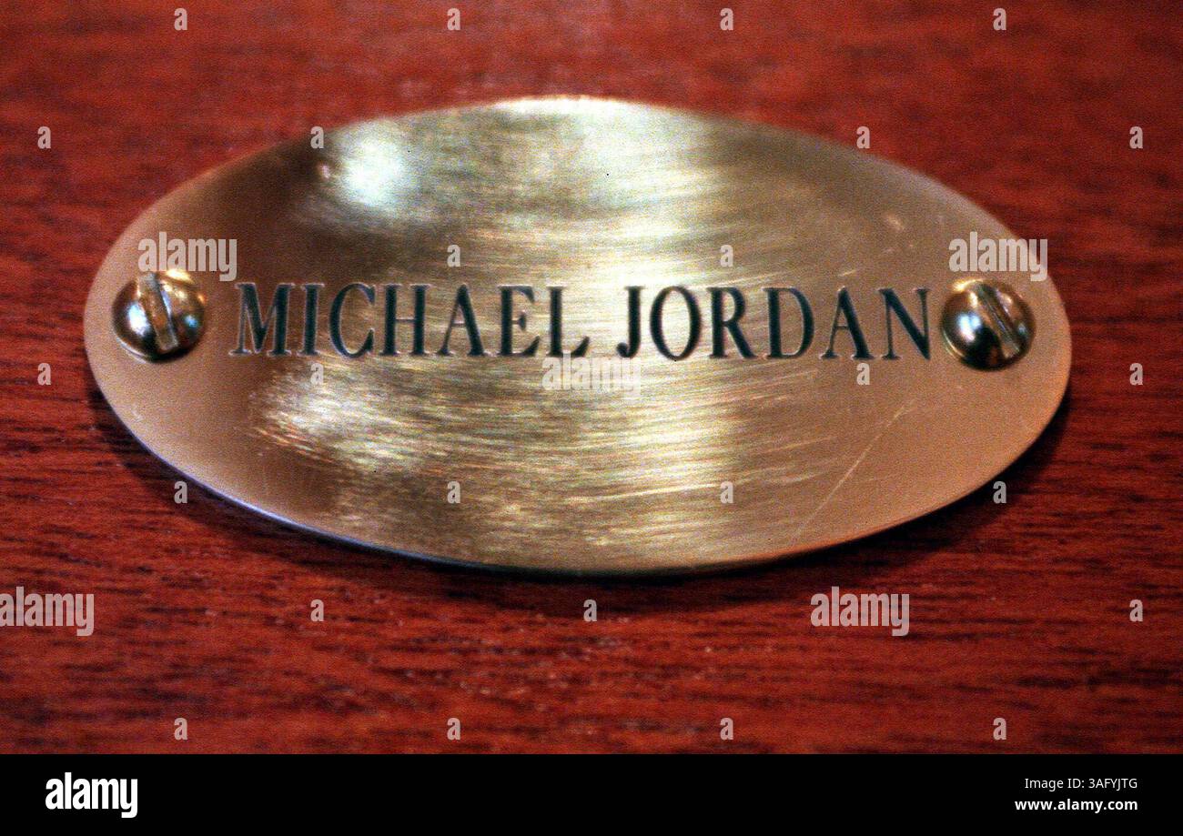 Basketball legend Michael Jordan's name marks his cigar locker at ...