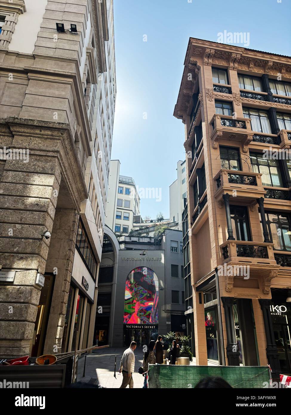 Milan, Italy - March 26, 2025: Charming architectural street view in ...