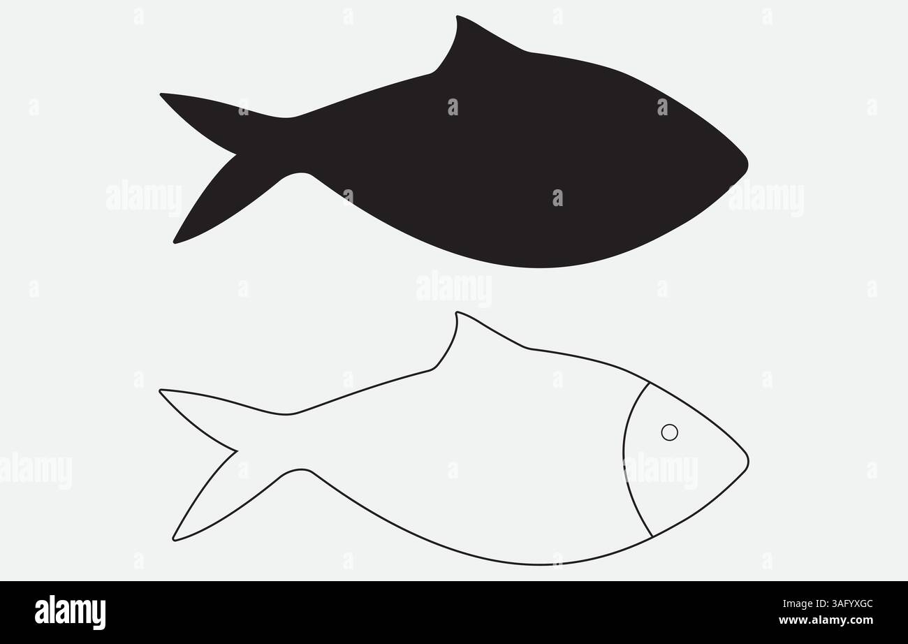 Ilish fish Stock Vector Images - Alamy