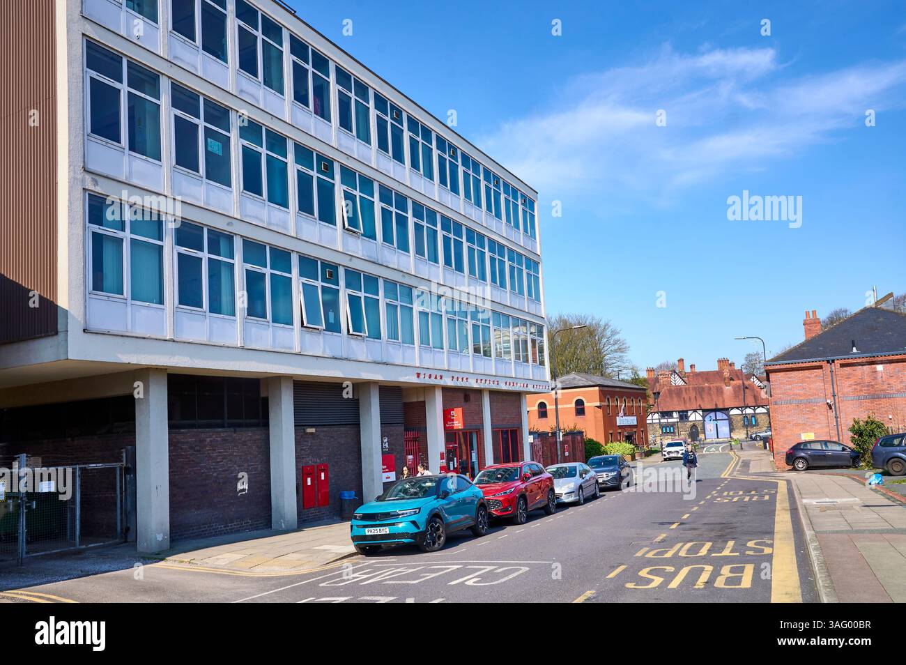 Wigan post office sorting office,Hallgate`uk Stock Photo - Alamy