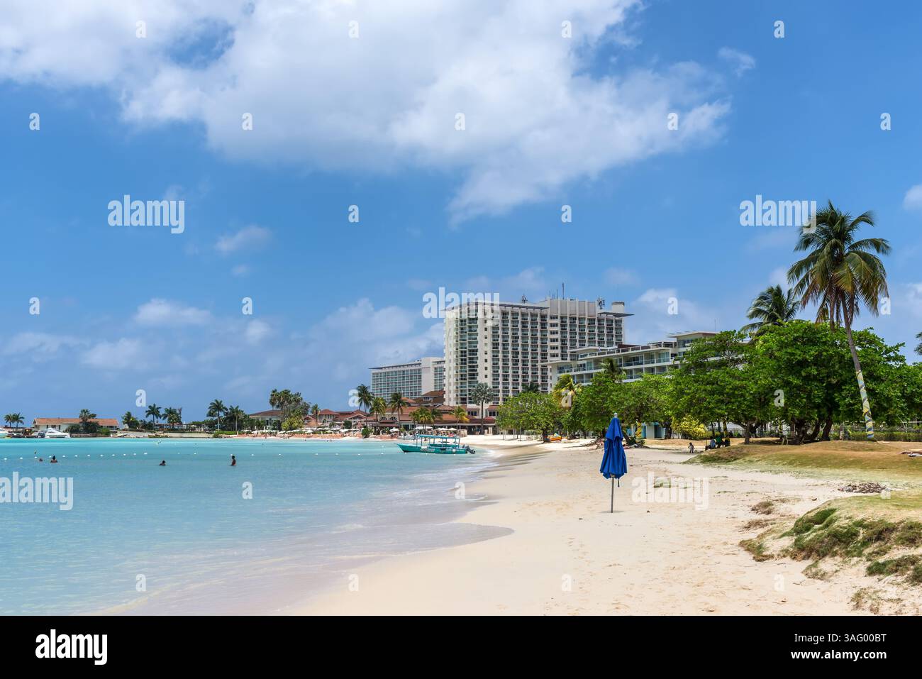 Ocho Rios, Jamaica - April 9, 2024: View of Turtle Beach and the Moon ...