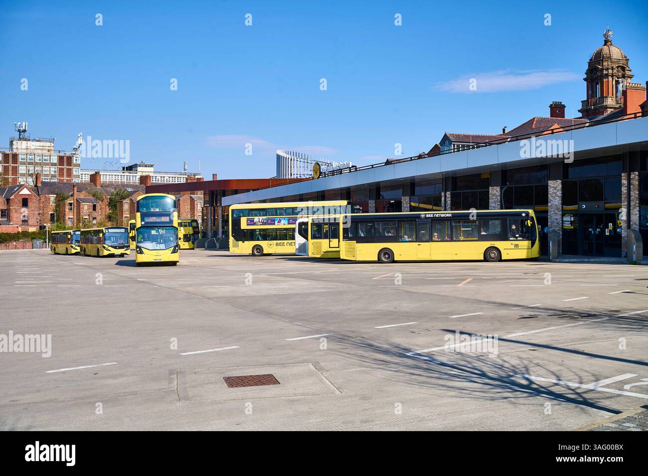 Wigan bus station and buses,UK Stock Photo - Alamy
