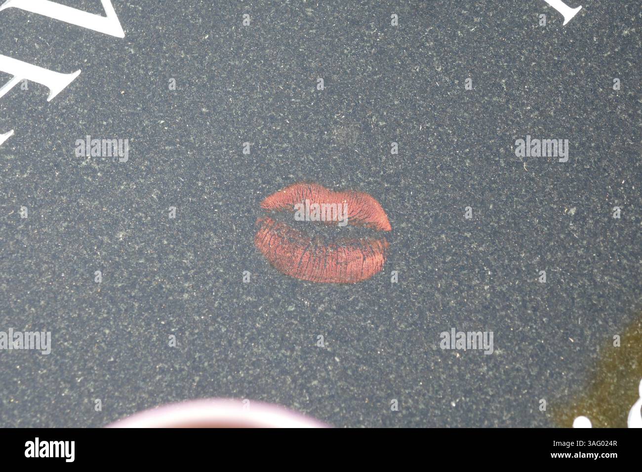 Los Angeles, California, USA 7th April 2025 Kiss Imprint left on ...