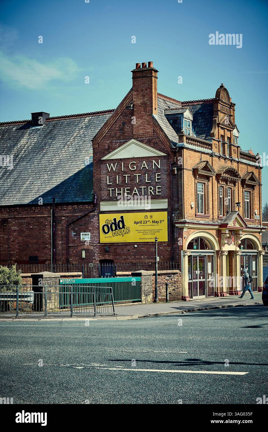 Wigan Little Theatre on Crompton Street,Wigan,UK Stock Photo - Alamy