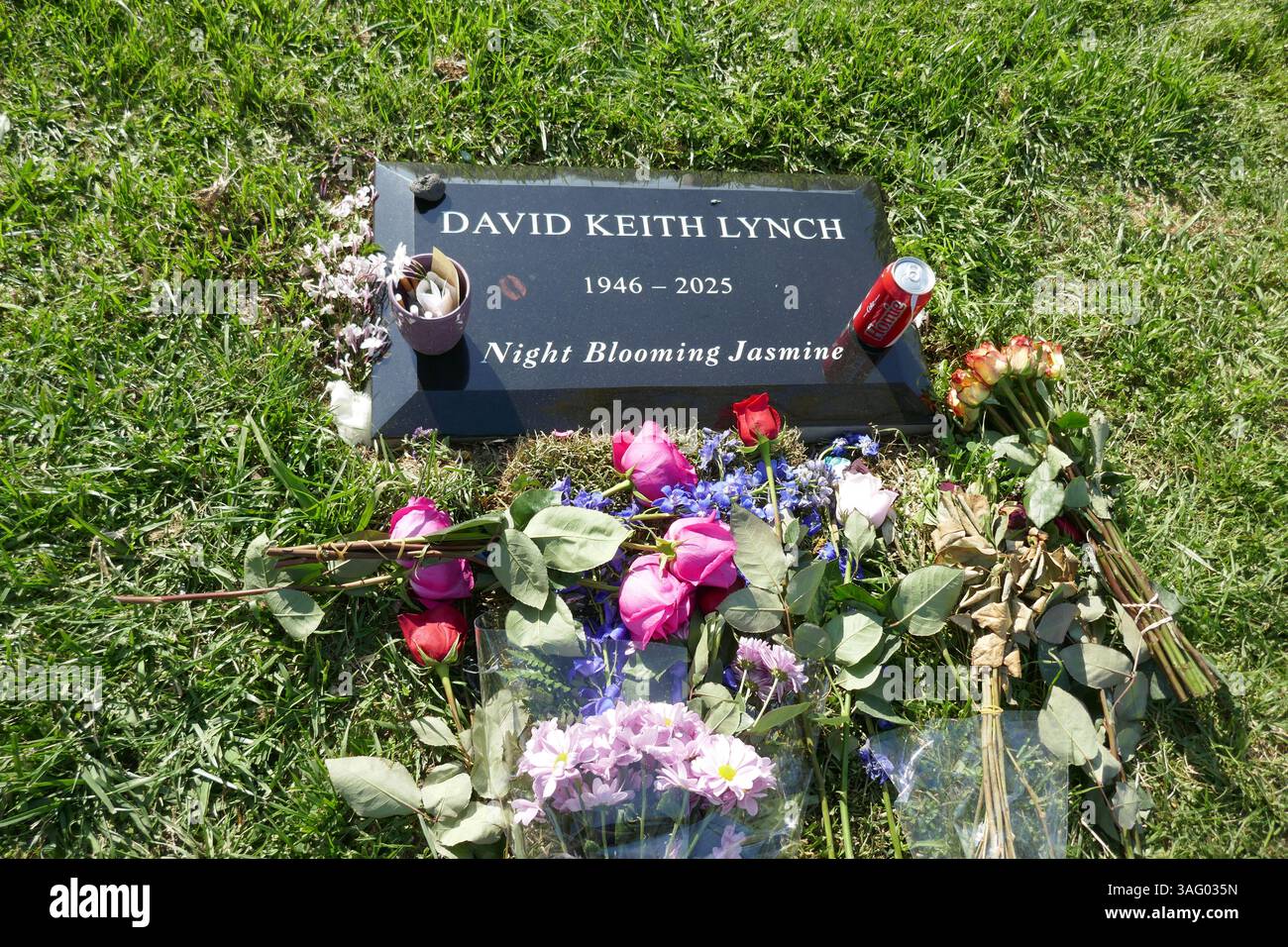 Los Angeles, California, USA 7th April 2025 Director David Lynch Grave ...