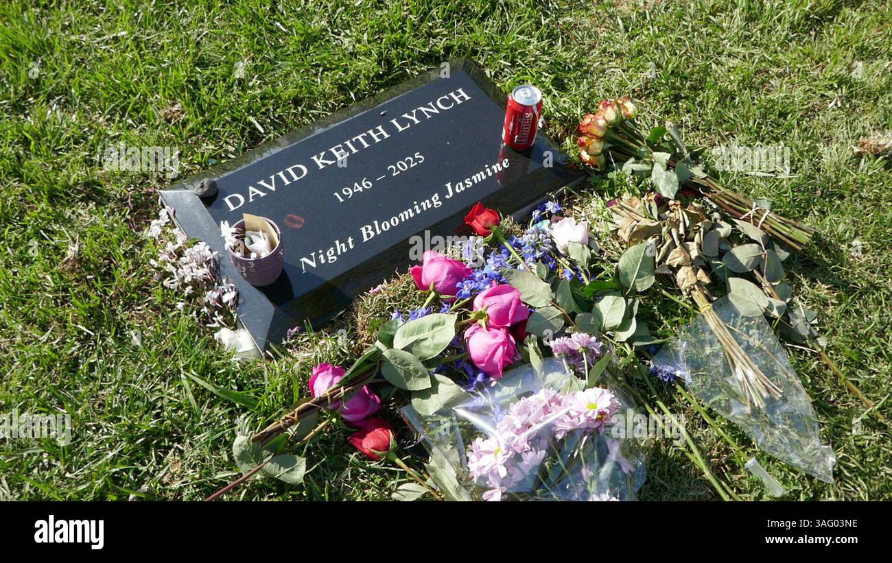 Los Angeles, California, USA 7th April 2025 Director David Lynch Grave ...