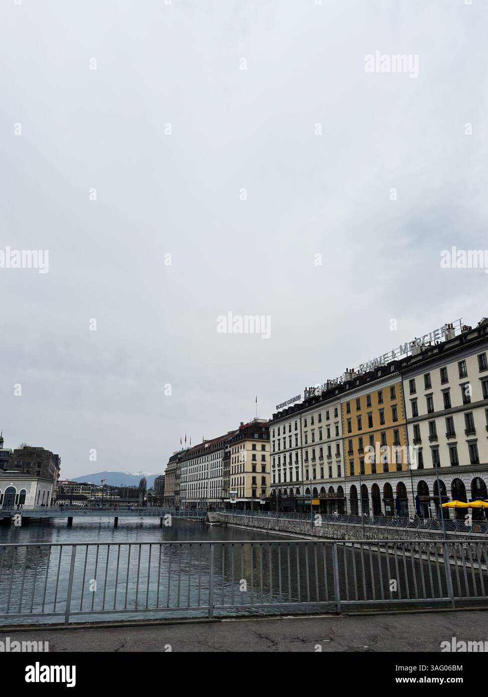 Geneva, Switzerland - March 27, 2025: Urban and waterfront architecture ...