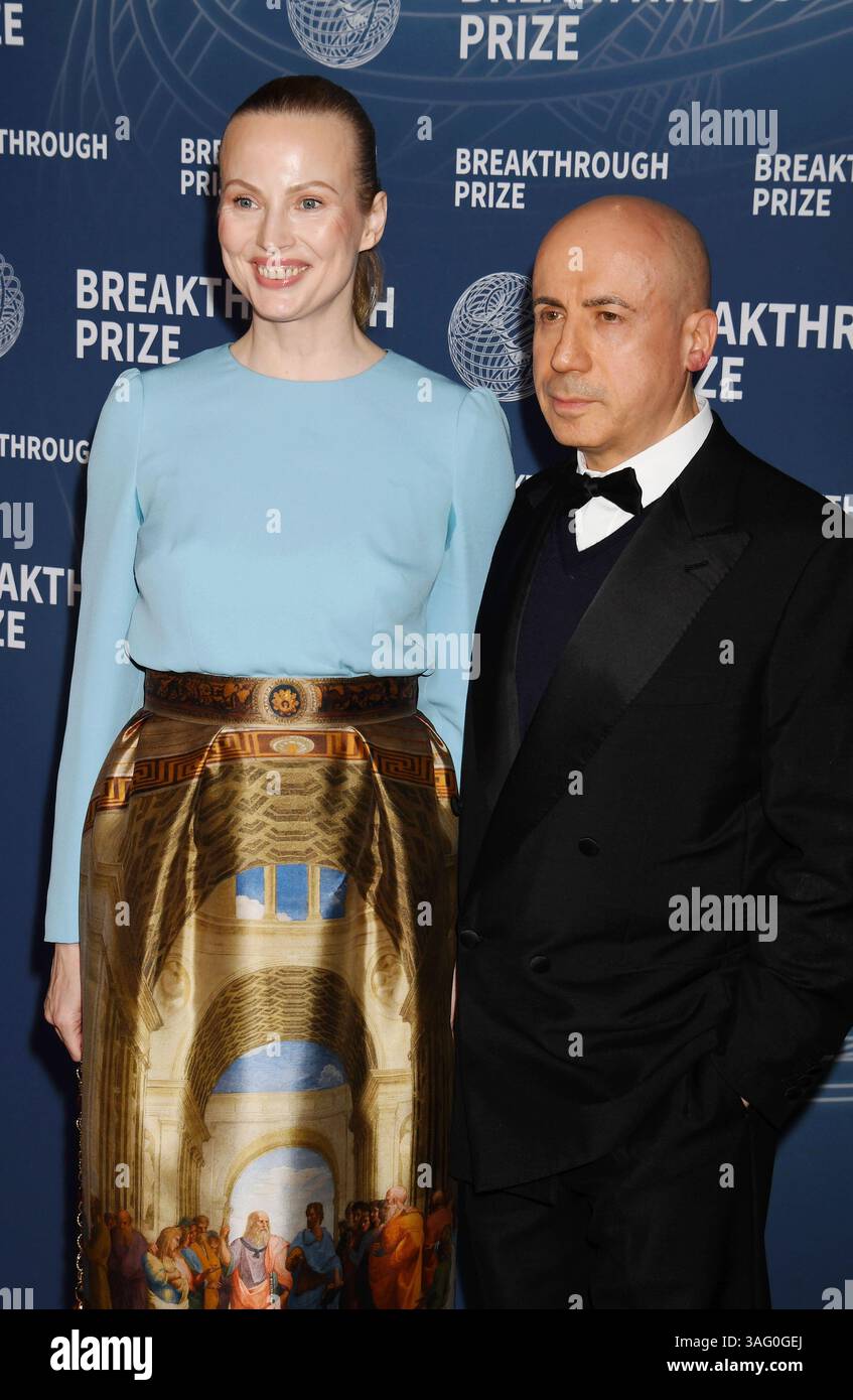 SANTA MONICA, CALIFORNIA - APRIL 05: Julia Milner and Yuri Milner ...