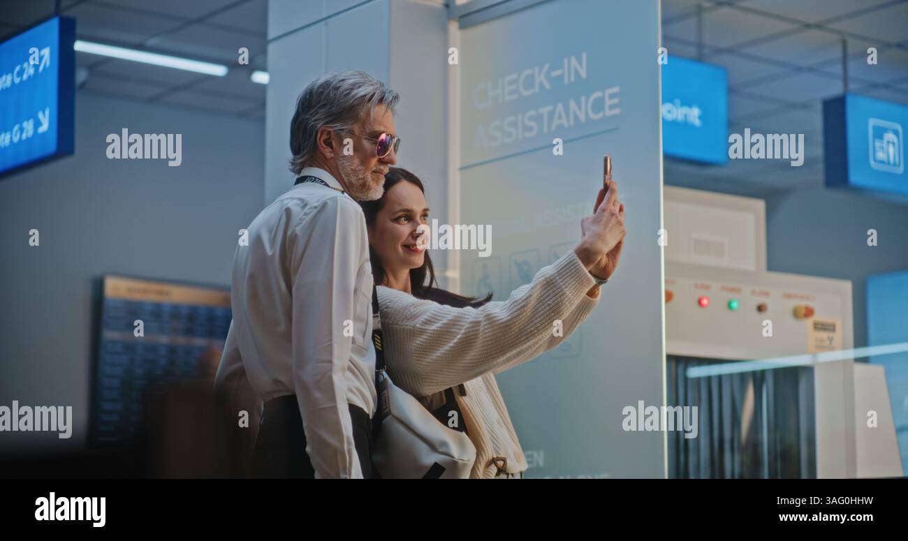 Airline pilot in uniform drinking hi-res stock photography and images - Alamy