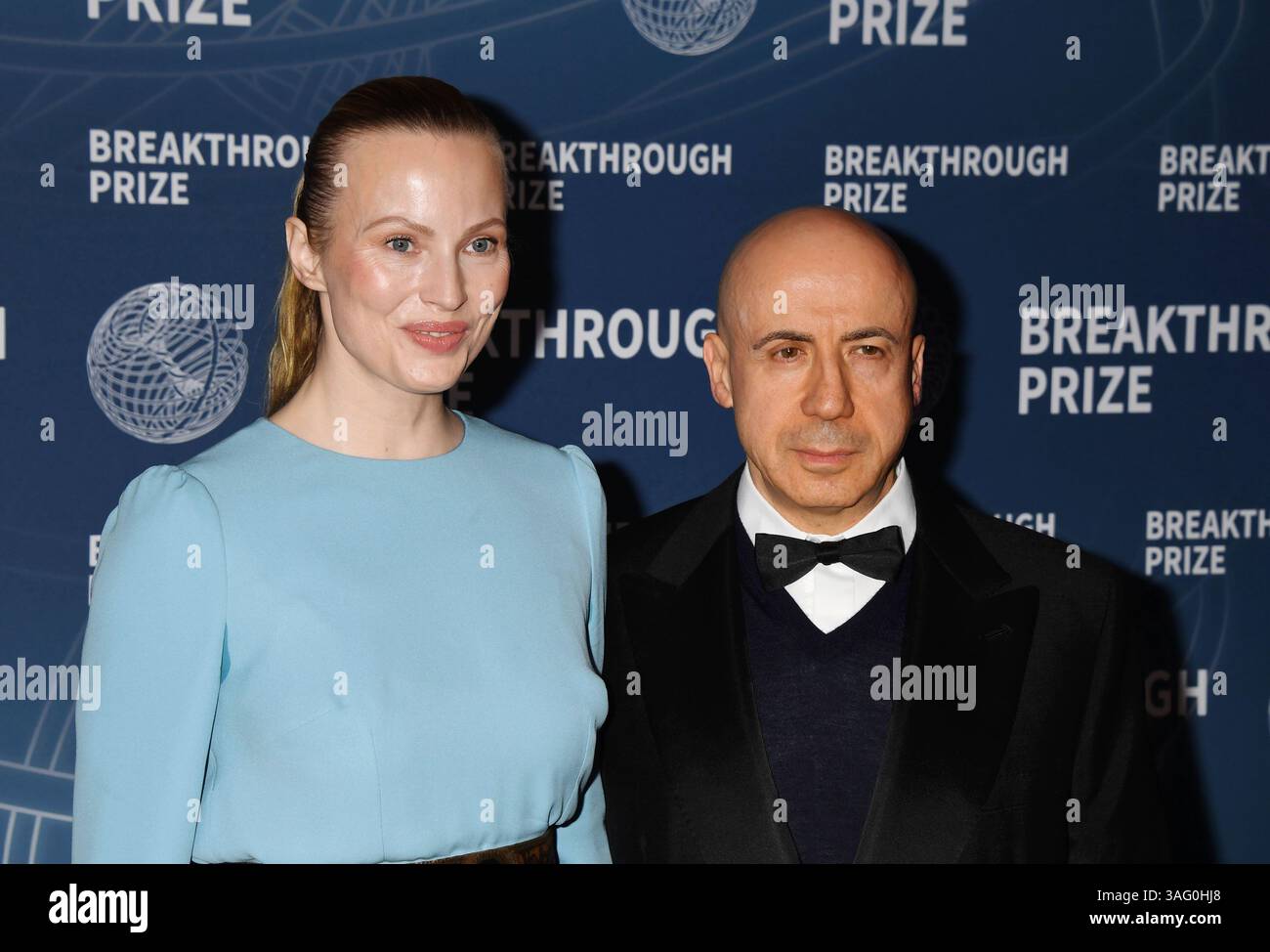 SANTA MONICA, CALIFORNIA - APRIL 05: Julia Milner and Yuri Milner ...
