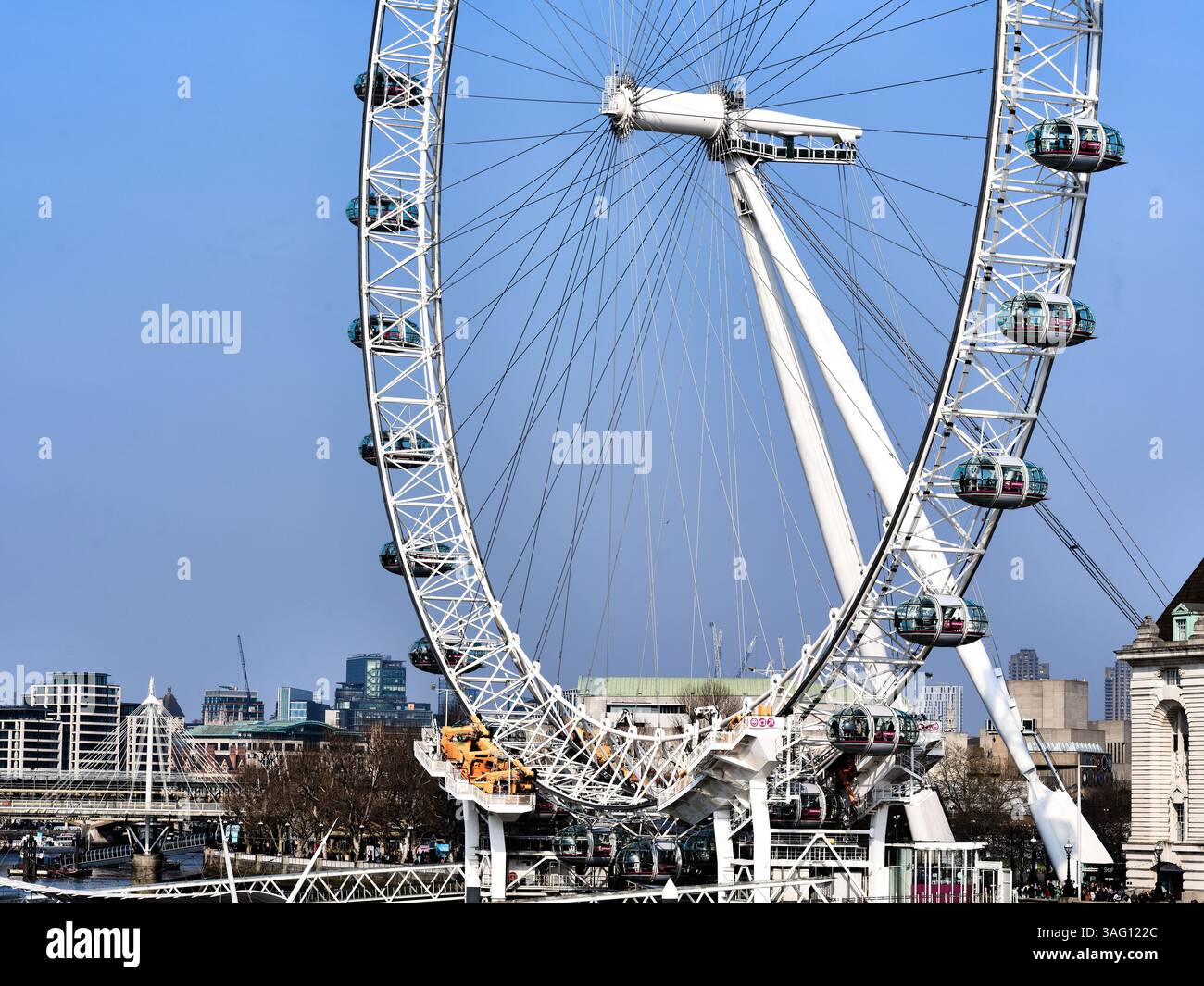 London Eye ferris wheel, London, England Stock Photo - Alamy