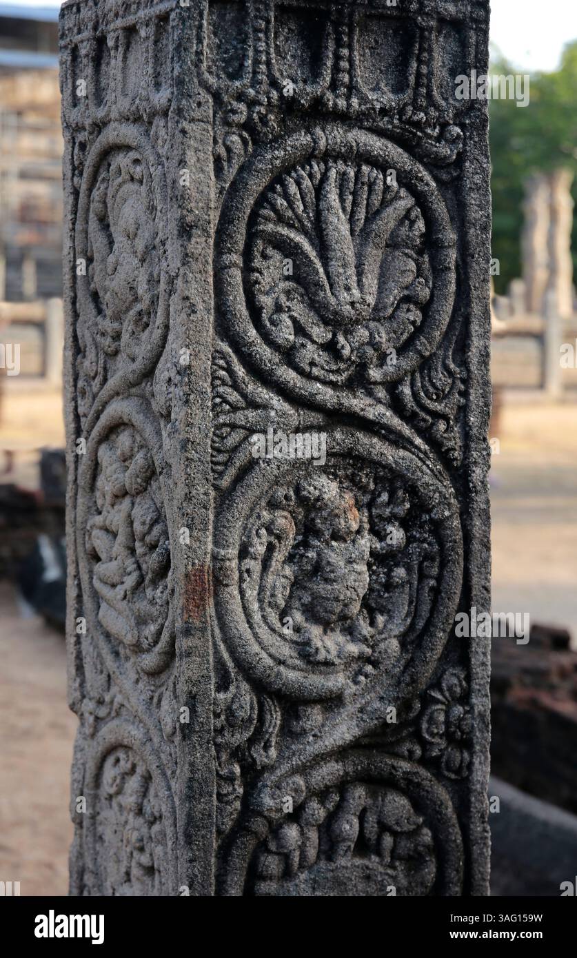 Sri Lanka. Polonnaruwa. Atadage "House of the Eight Relics". First ...