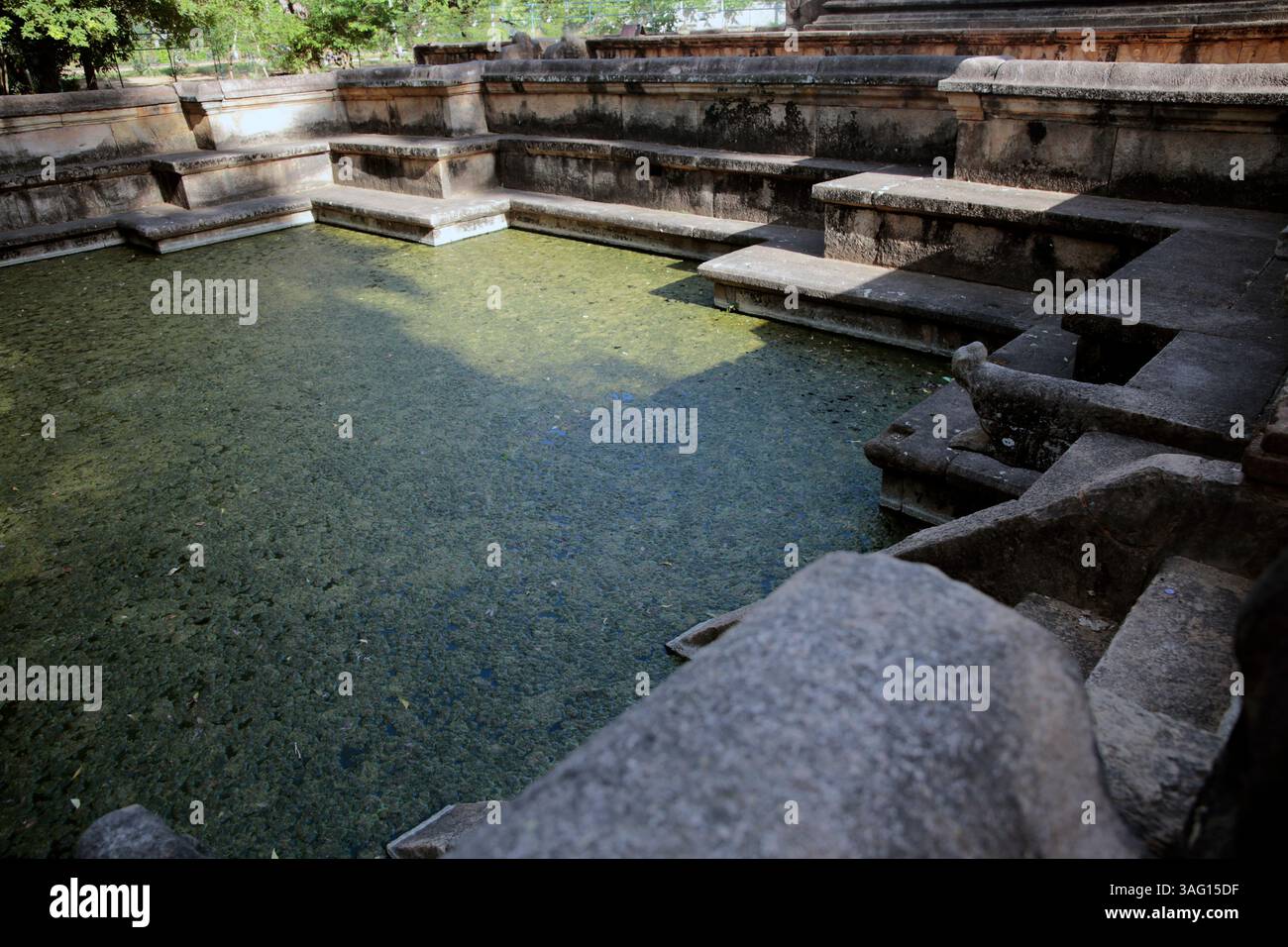 Sri Lanka. Polonnaruwa. Bathing Pool (Kumara Pokuna) of Parakramabahu's ...