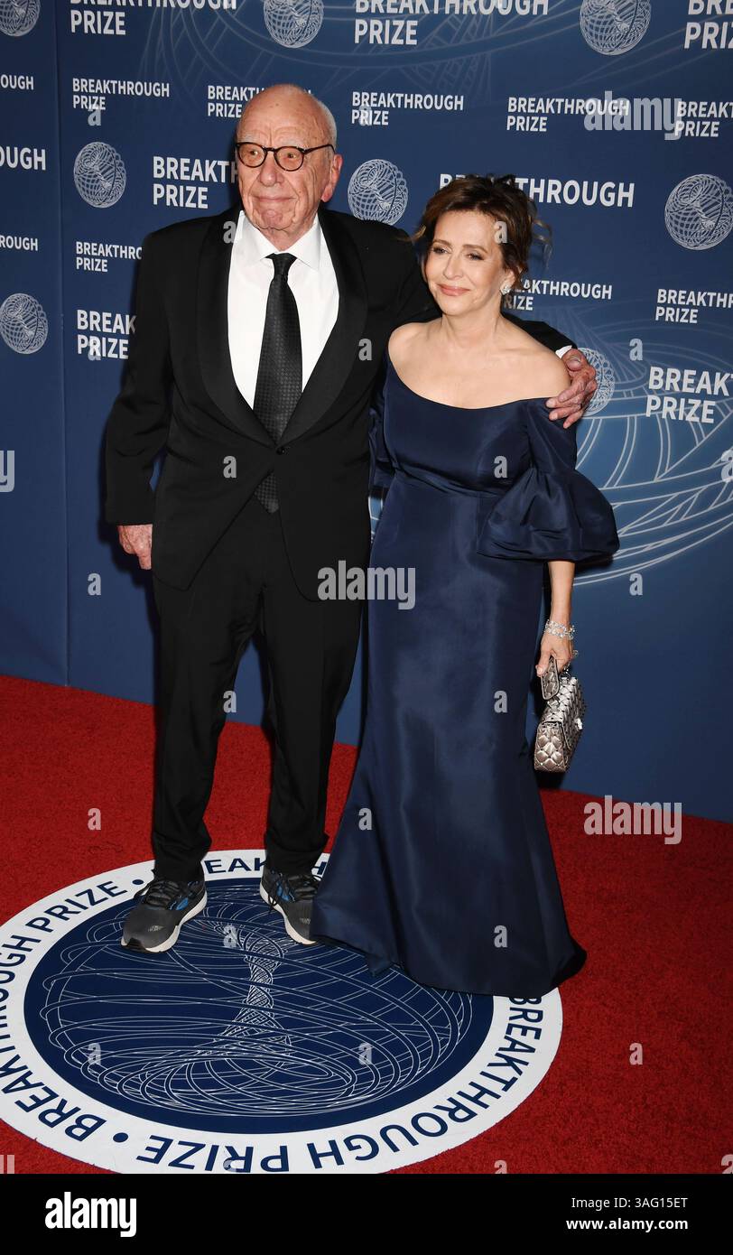 SANTA MONICA, CALIFORNIA - APRIL 05: Rupert Murdoch and Elena Zhukova ...