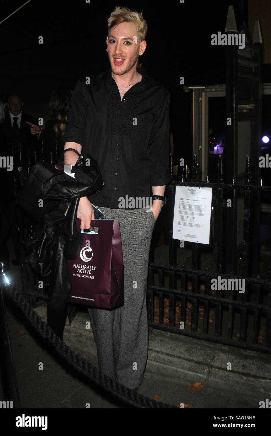 Lewis-Duncan Weedon attends the 10 year anniversary of Morton's in ...