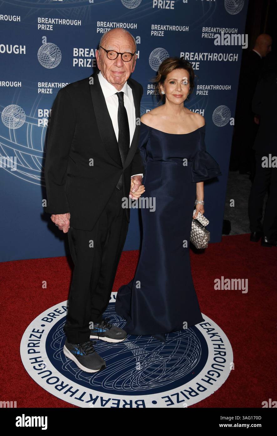 SANTA MONICA, CALIFORNIA - APRIL 05: Rupert Murdoch and Elena Zhukova ...