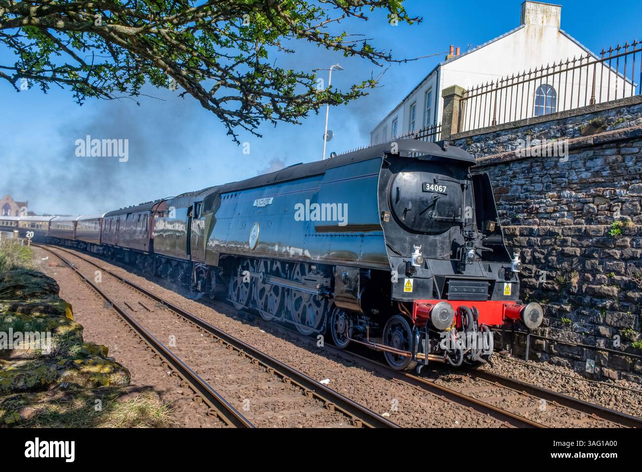 Preserved Steam Locomotive Tangmere Stock Photo - Alamy