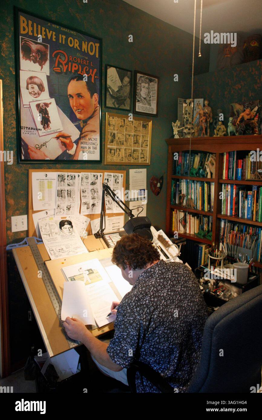 CAPTION: (7/11/07 Degner).John Graziano is the illustrator for the ...