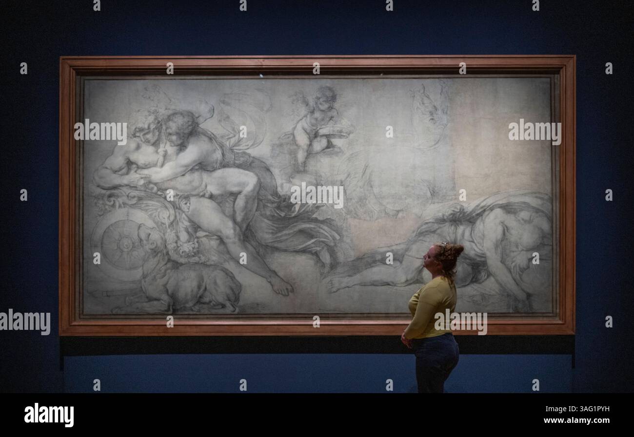 The National Gallery, London, UK. 8th Apr, 2025. The Carracci Cartoons ...