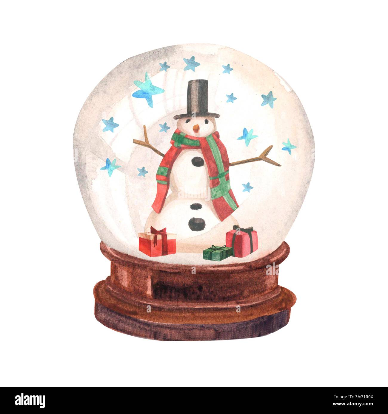 Snowman clip art hand Cut Out Stock Images & Pictures - Alamy