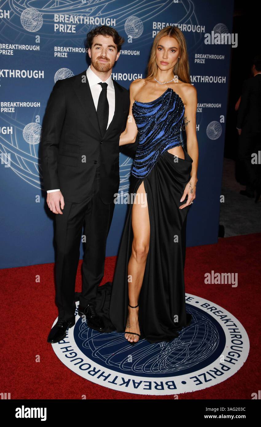 SANTA MONICA, CALIFORNIA - APRIL 05: Andrew Taggart and Marianne ...