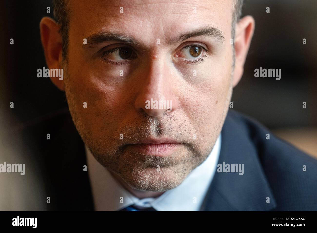 Prague, Czech Republic. 07th Apr, 2025. Italian journalist Fabio ...