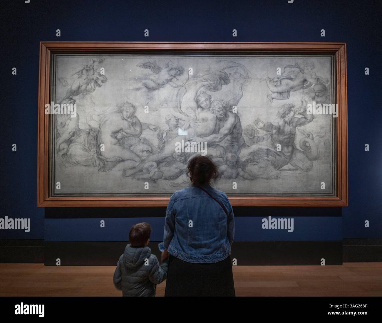The National Gallery, London, UK. 8th Apr, 2025. The Carracci Cartoons ...