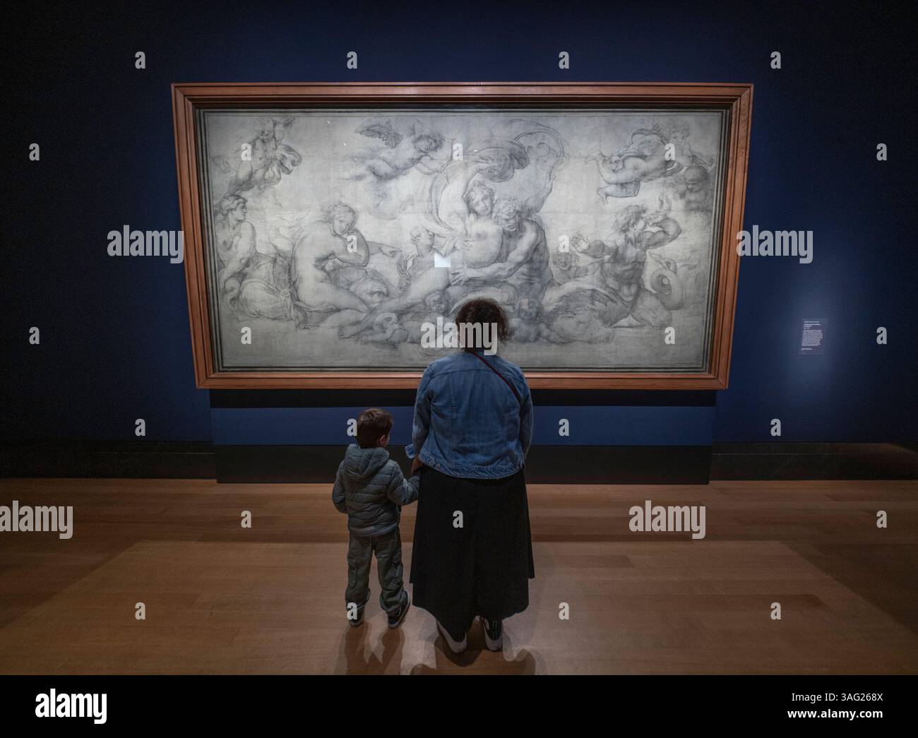 The National Gallery, London, UK. 8th Apr, 2025. The Carracci Cartoons ...