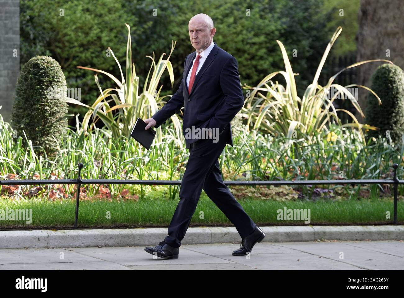 Defence Secretary John Healey arrives in Downing Street, London, for a ...