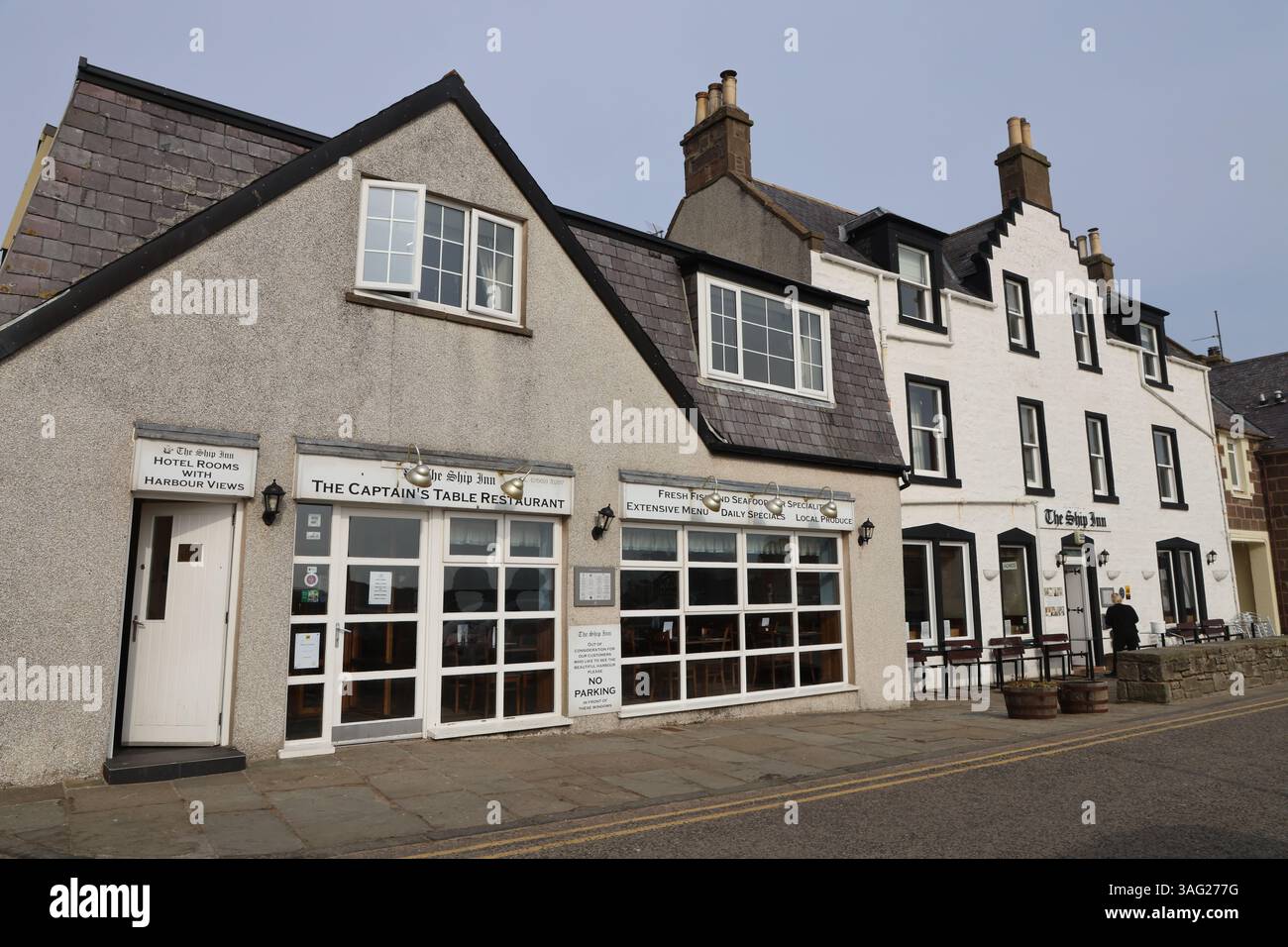 Exterior of The Ship Inn and Captain Table Restaurant Stonehaven ...