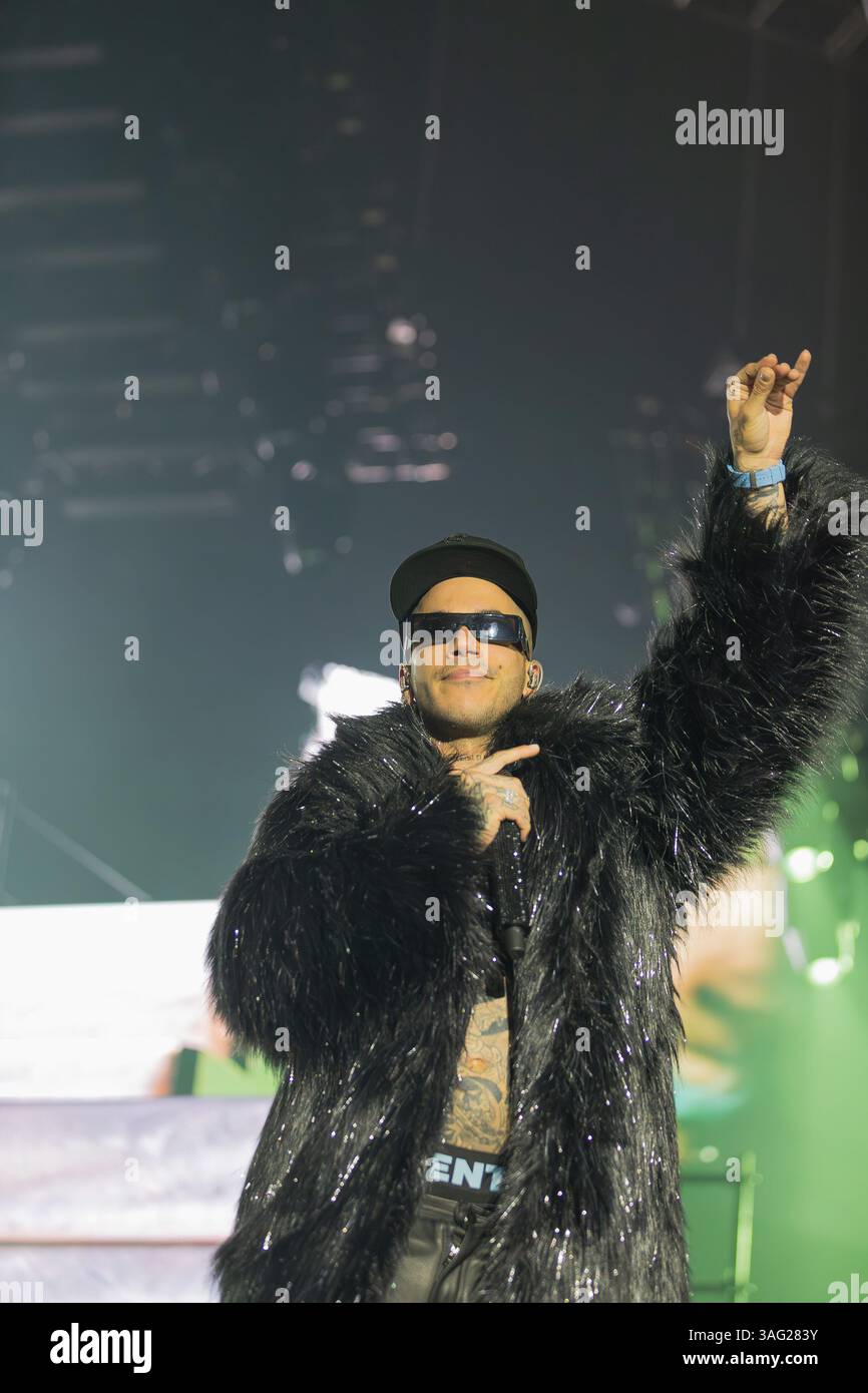 Milan, Italy. 08th Apr, 2025. Sfera Ebbasta during SFERA EBBASTA - TOUR ...