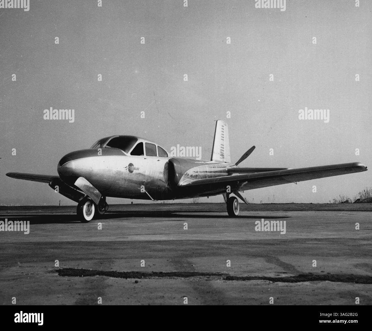 This slightly underside view of the new Douglas Cloudster five-place ...