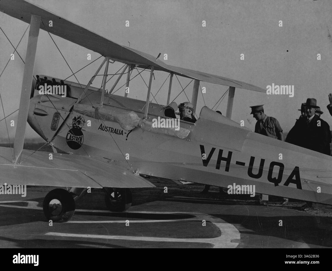 All Ready to hop off on his return flight to England. Mr. C.W. Scott ...