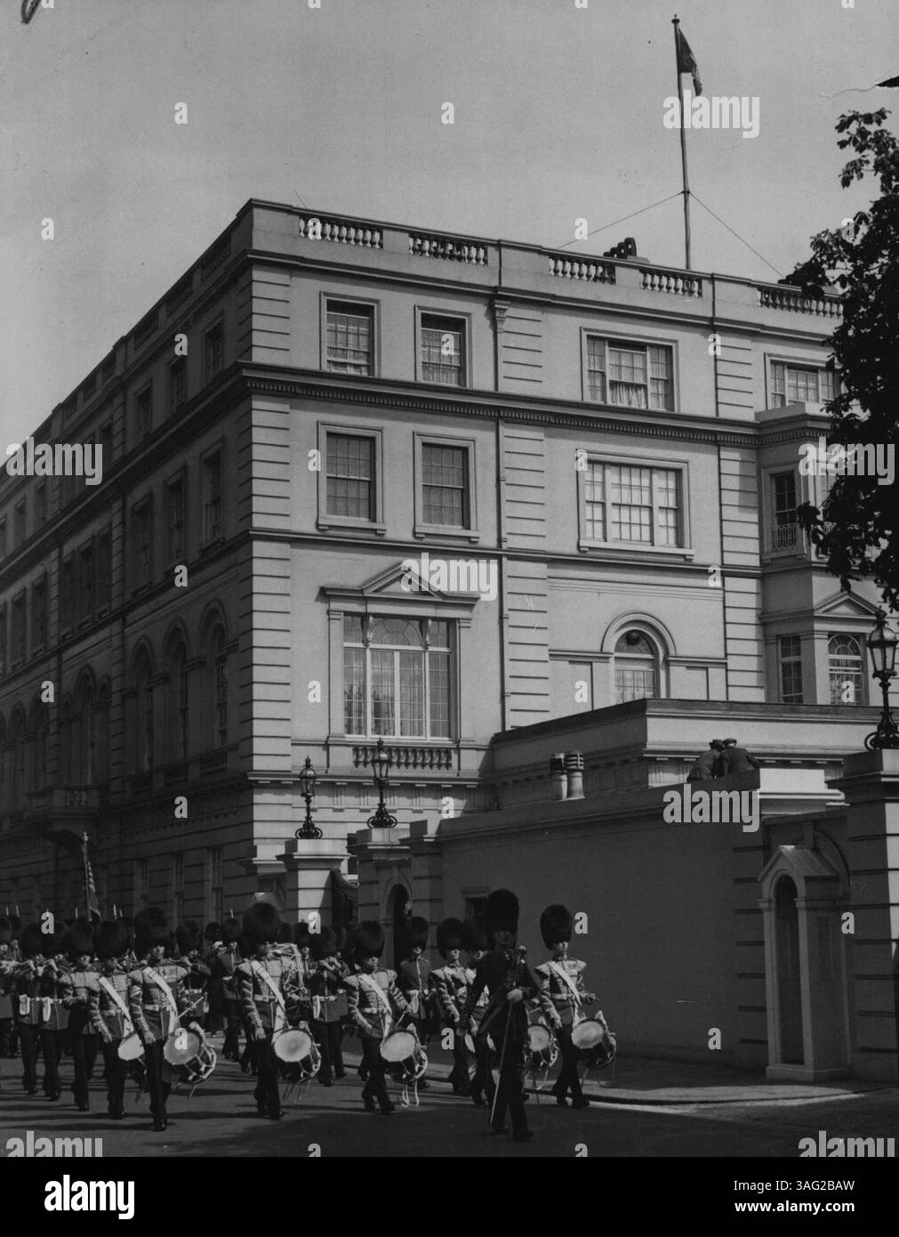 Guards March Past Royal Couple's New Home -- The Guards on their way to ...