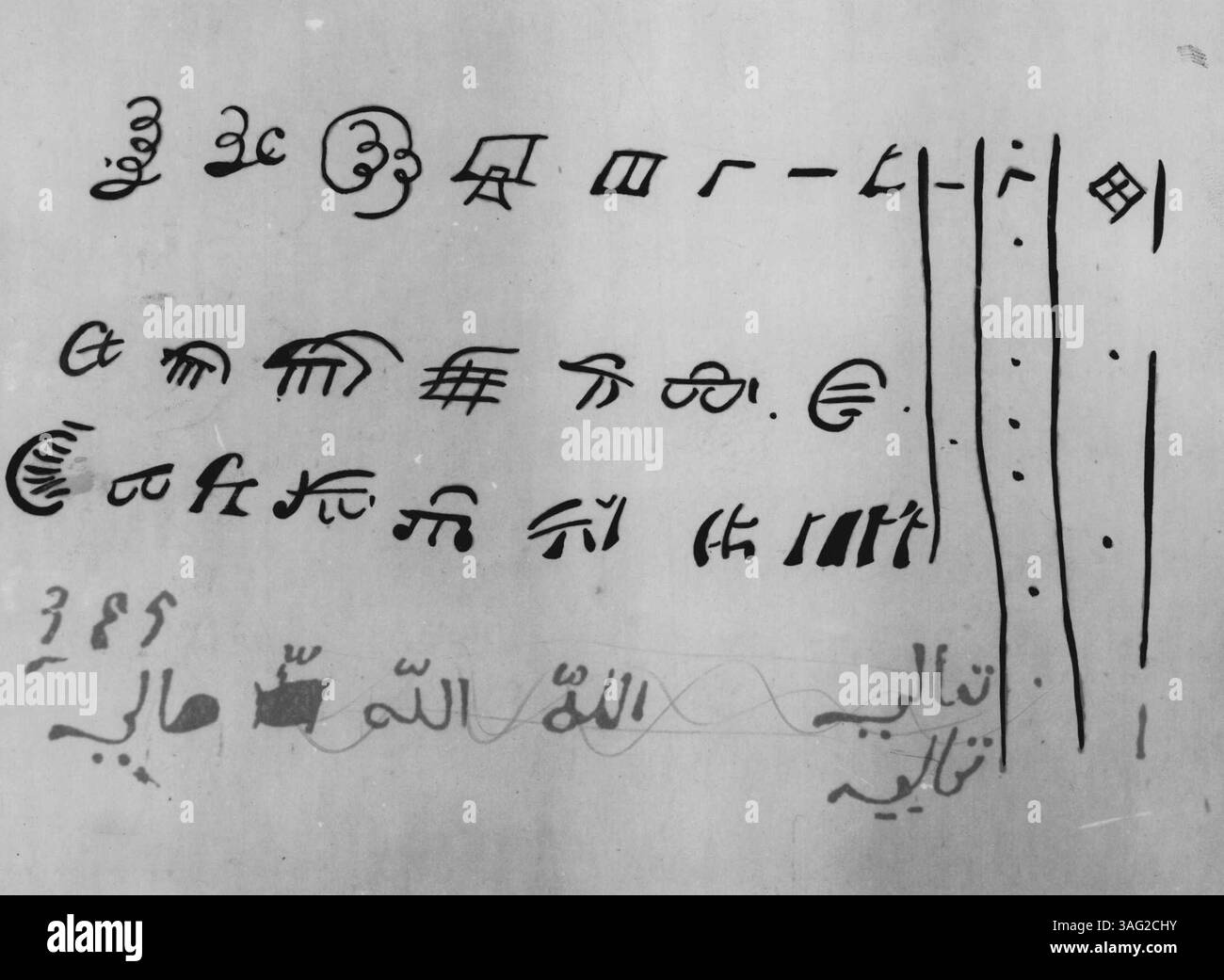 Sample of the Strange writing of Javasu with which Princess Caraboo ...
