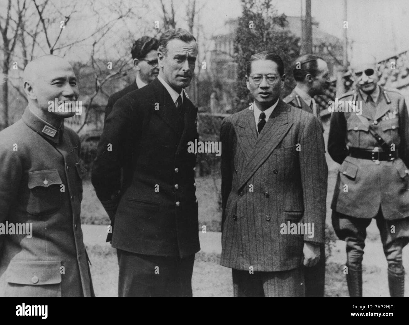 Picture Shows: Supreme commander with Genaralissimo, Dr T.V Soong ...