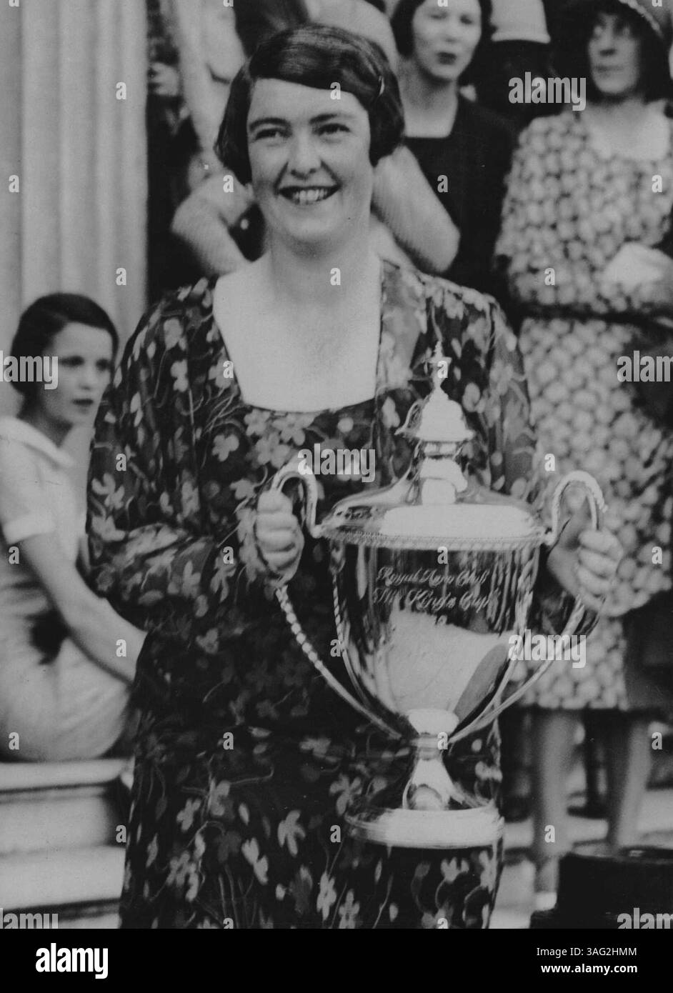 First women to win the King's cup Miss Winifred Brown with the King's ...