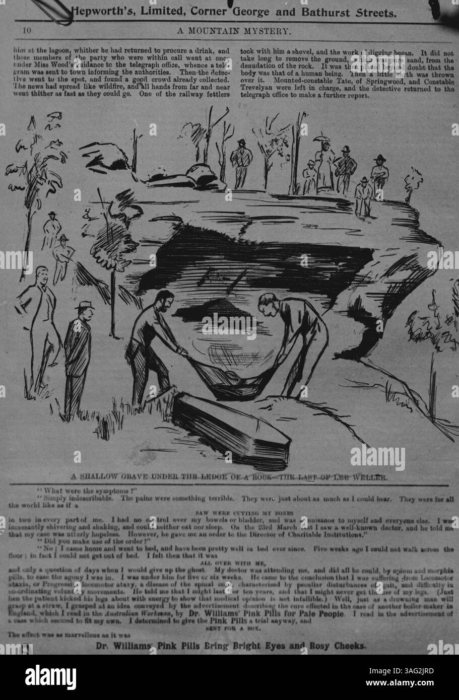 "A shallow grave under the ledge of a rock - the last of Lee Weller ...