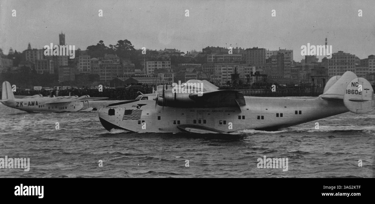 Two giants of the air met or Auckland on Aug 30th, when the California ...