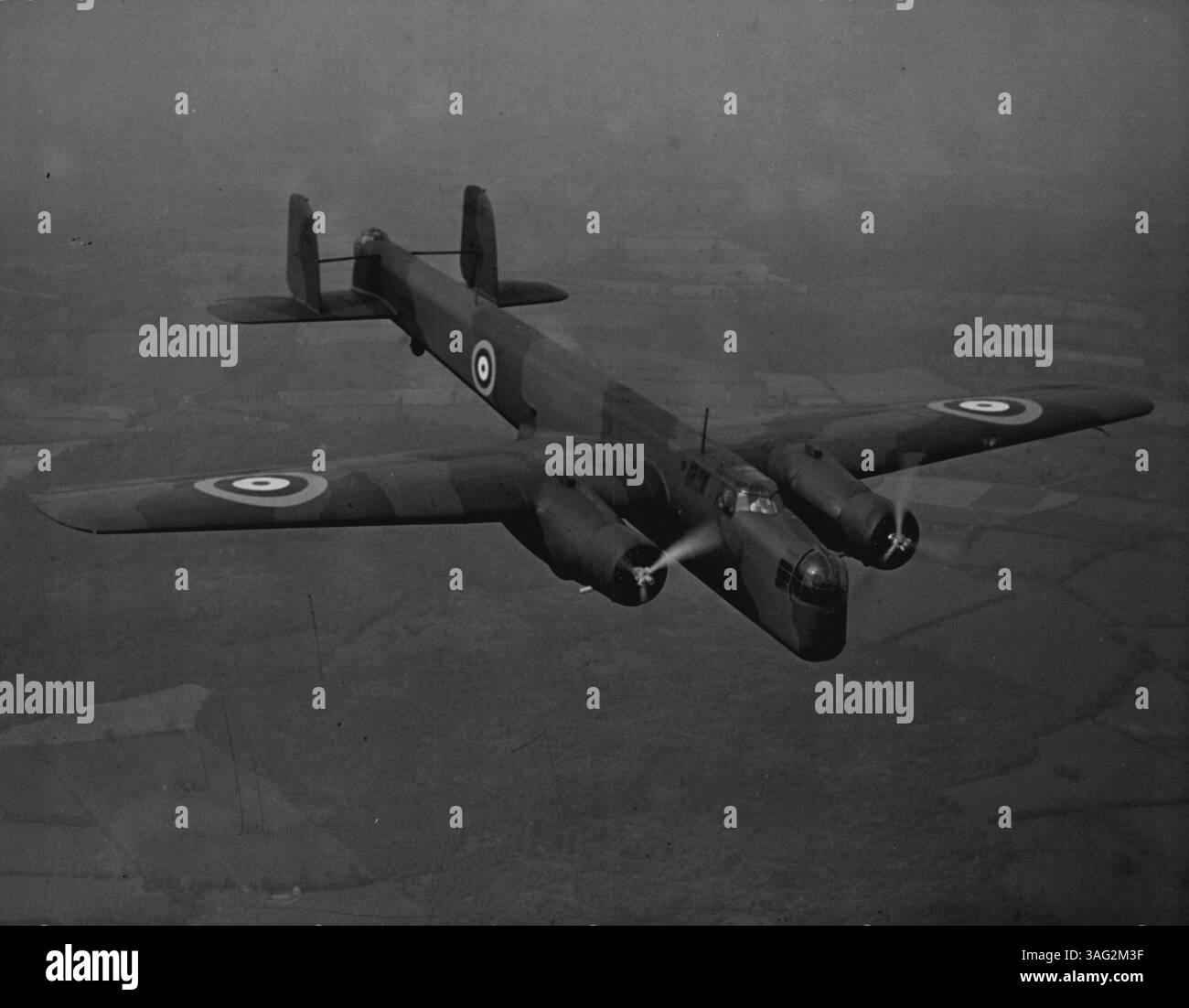 Long Range Bombardment - First photograph in flight of the "production" model of the Armstrong ...