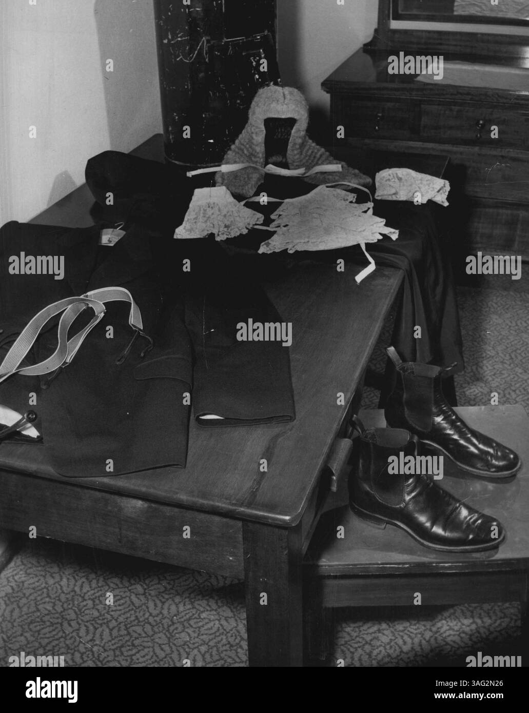 Archie Cameron's habiliments. January 18, 1955 Stock Photo - Alamy