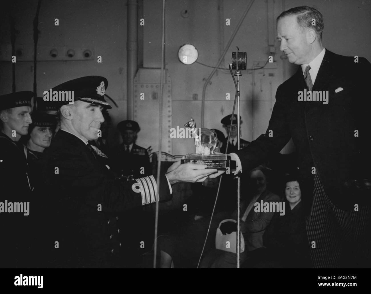 Australian High Commissioner Inspects "Vengeance" Sir Thomas White, the ...