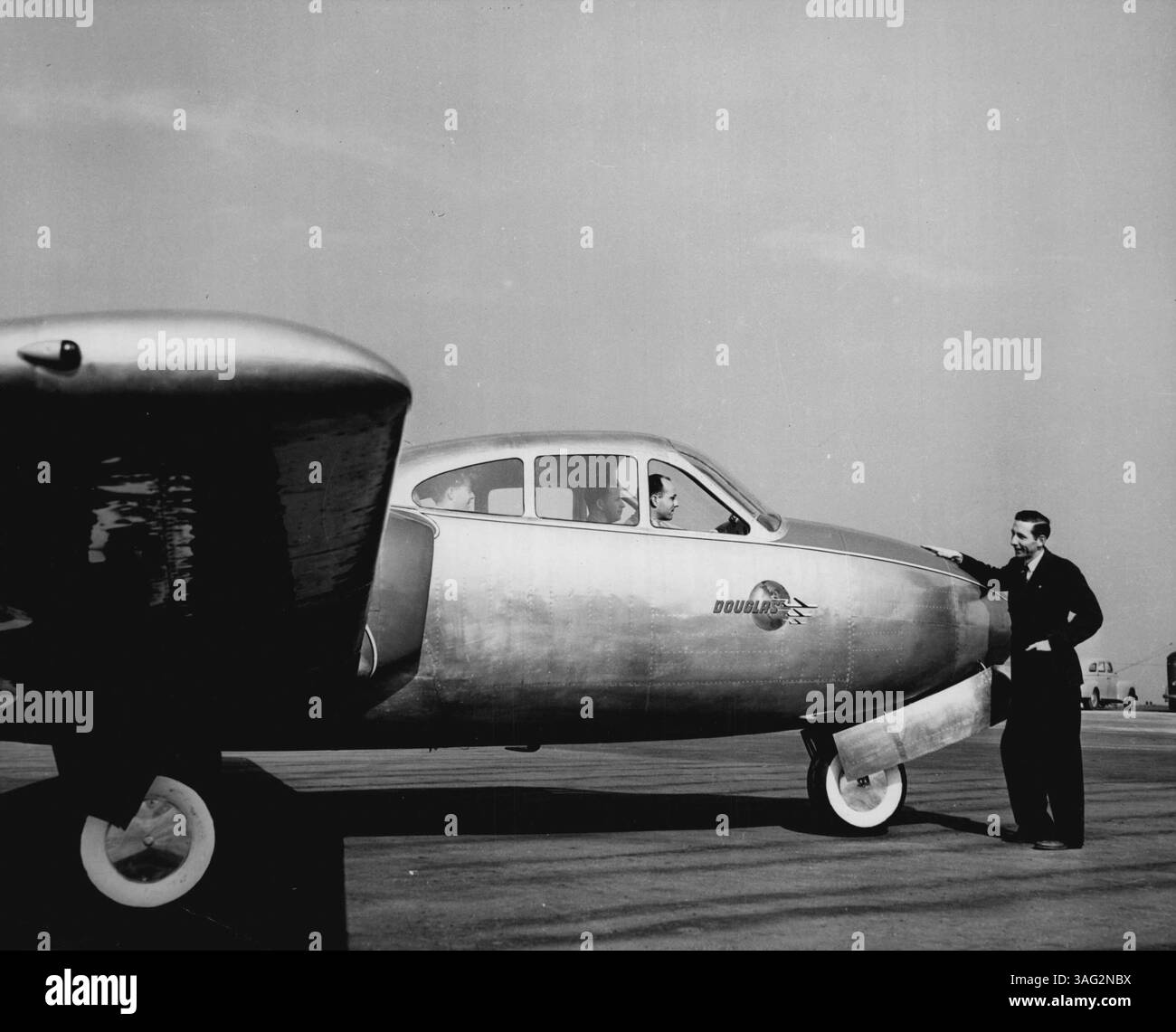 This photograph of the right side of the new five-place Douglas ...