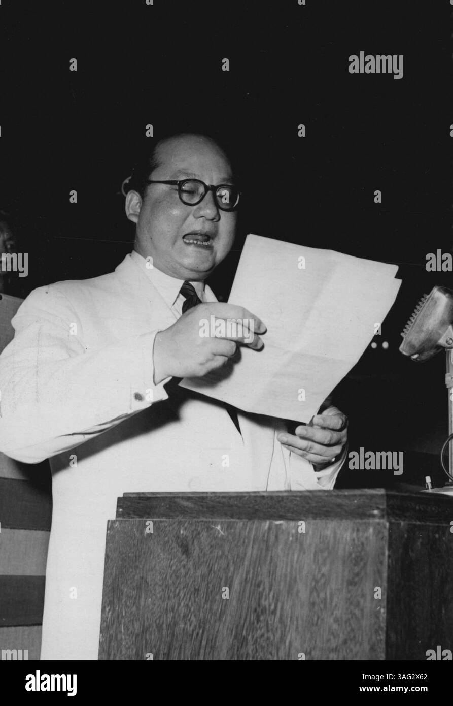 Prince Buu Loc Delegate Of Emperor BAO-DAI Read A Address From The ...