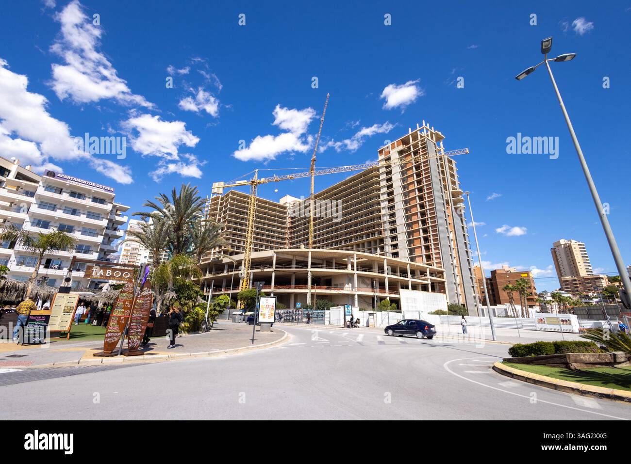 Benidorm Spain, 15th March 2024: Photo of the town of Benidorm showing ...