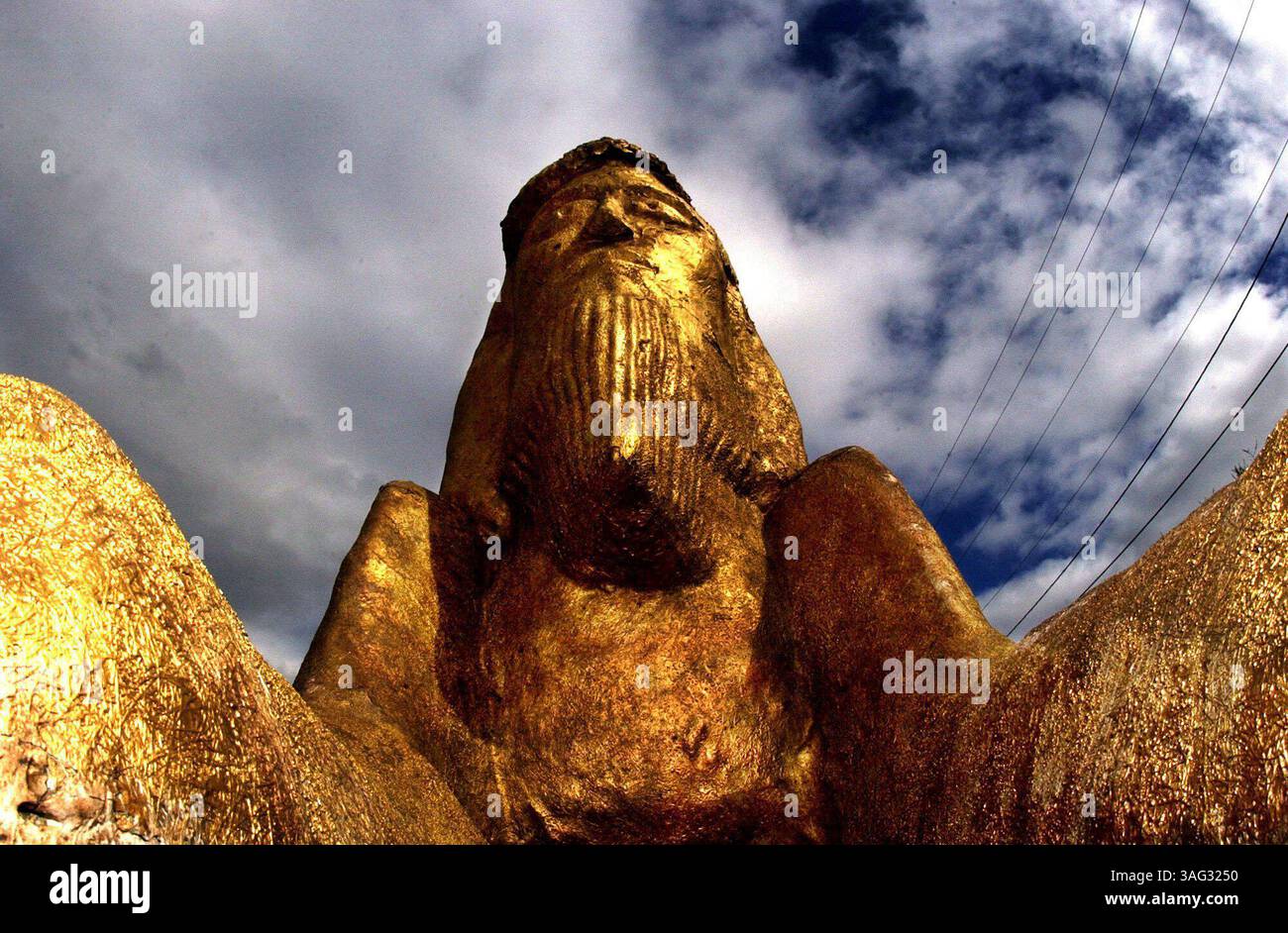 In the early 70Õs, this 14-foot gold sphinx guarded one of the holes at ...