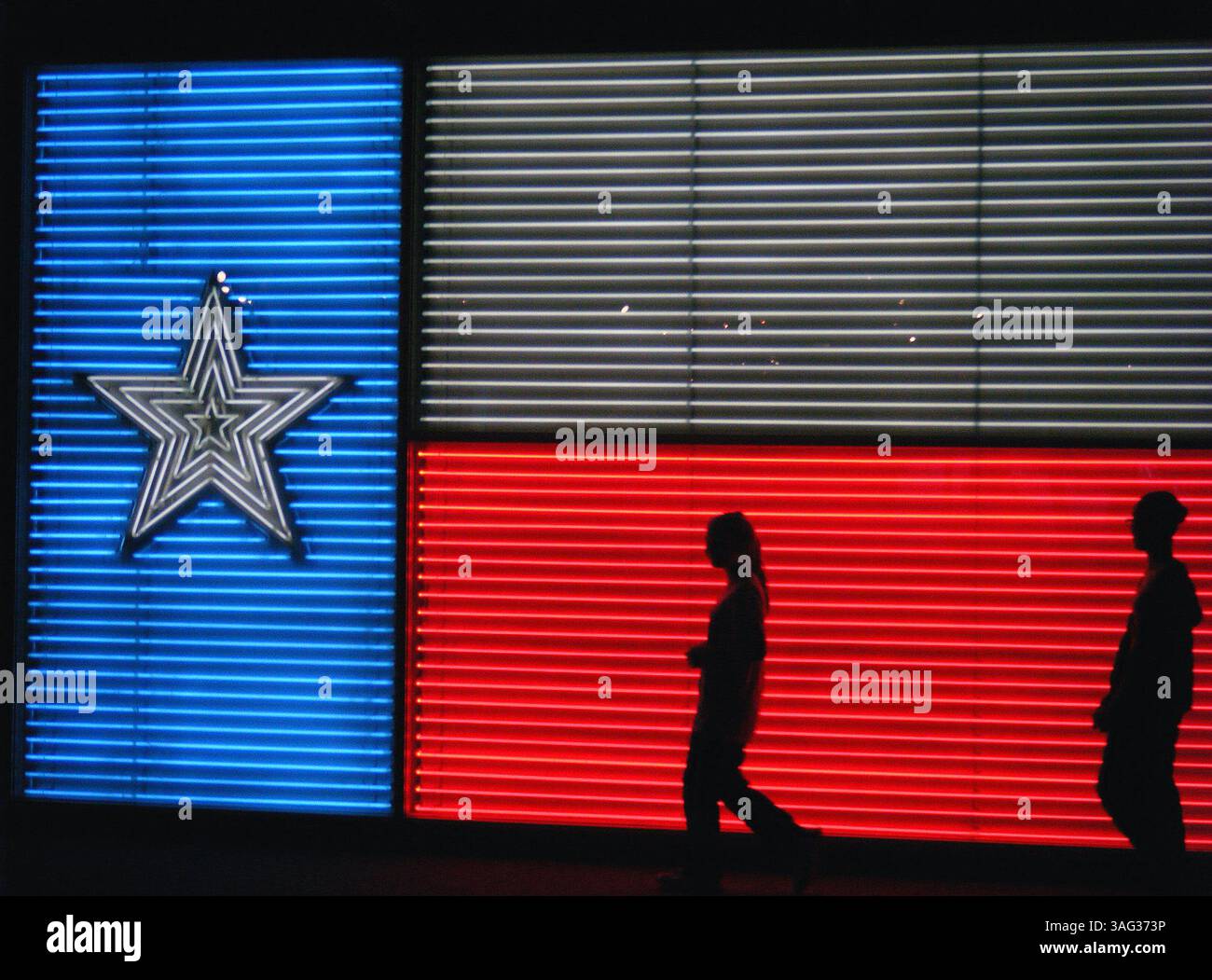 March 22, 2012 - San Antonio, TX, USA - An 11-by-18-foot neon Texas ...
