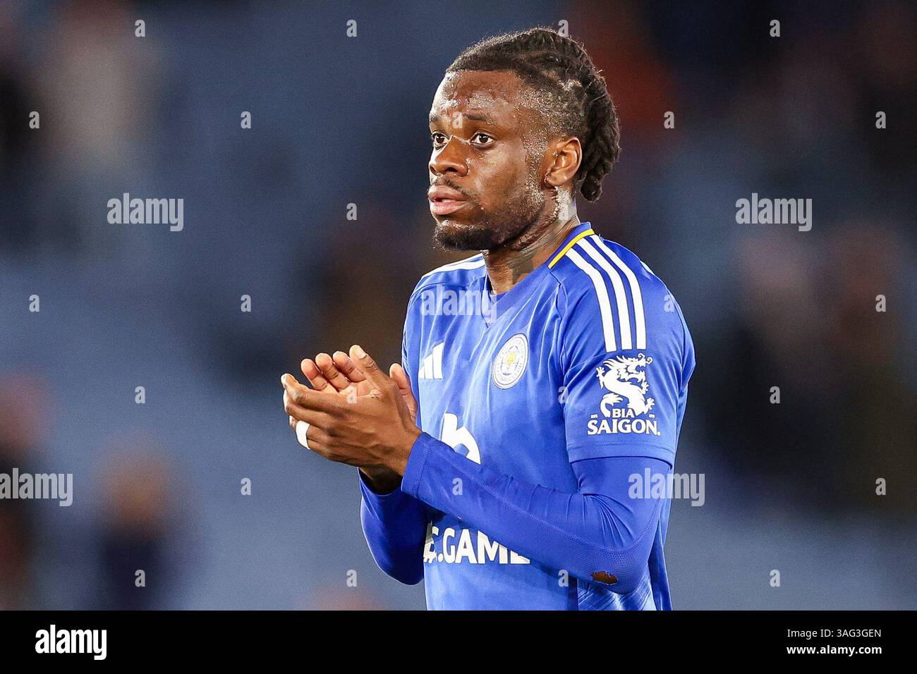 #10, Stephy Mavididi of Leicester City during the Premier League match ...